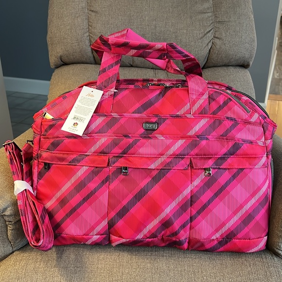 lug | Bags | Rare Lug Airbus 2 Berry Plaid | Poshmark
